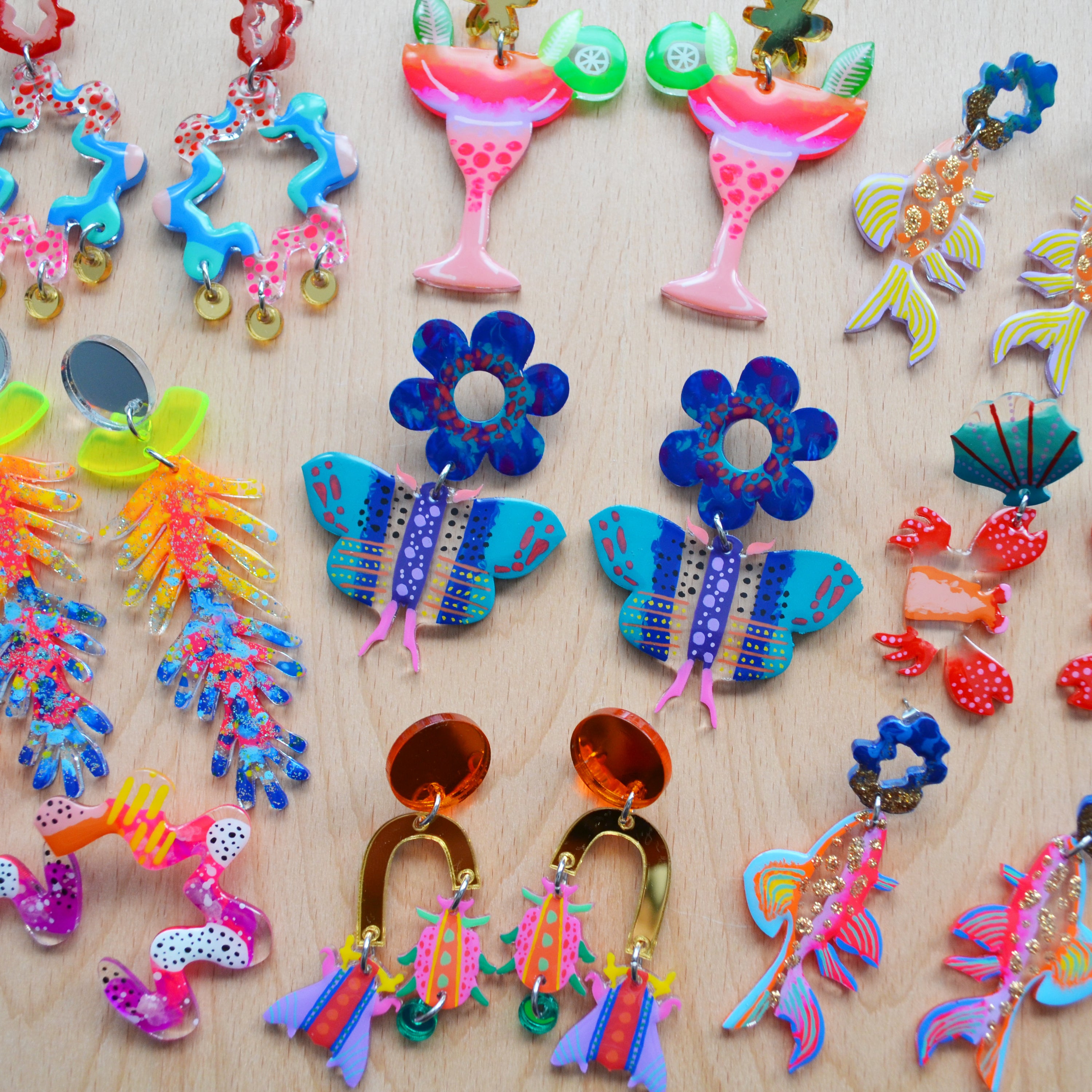 Boo and Boo Factory - Laser Cut Acrylic and Resin Statement Jewelry
