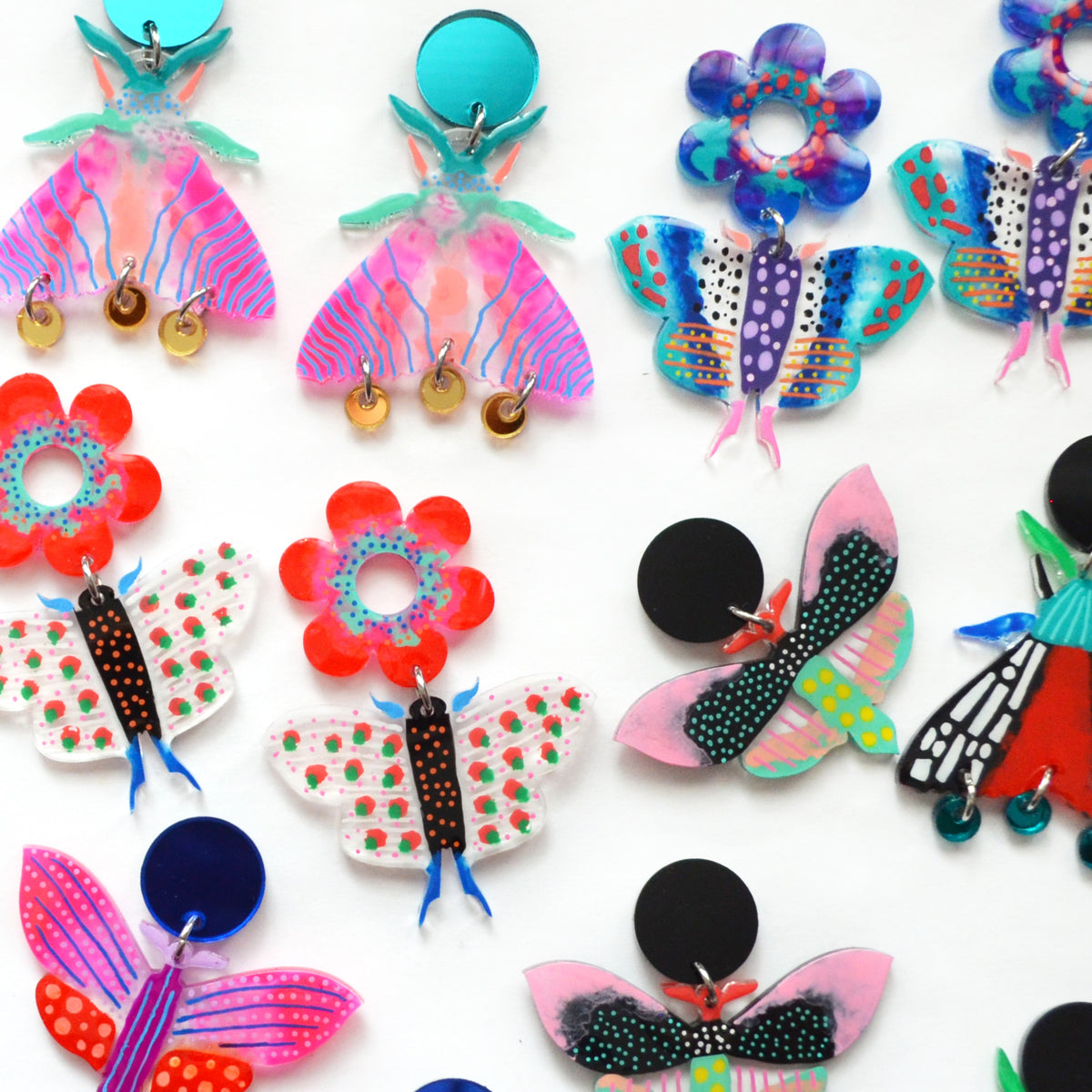 Boo and Boo Factory - Laser Cut Acrylic and Resin Statement Jewelry