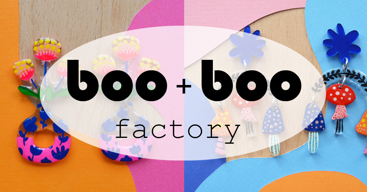 Boo and Boo Factory - Laser Cut Acrylic and Resin Statement Jewelry